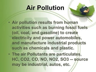 AIR POLLUTION AND ITS EFFECT ON THE STRUCTURE | PPTX