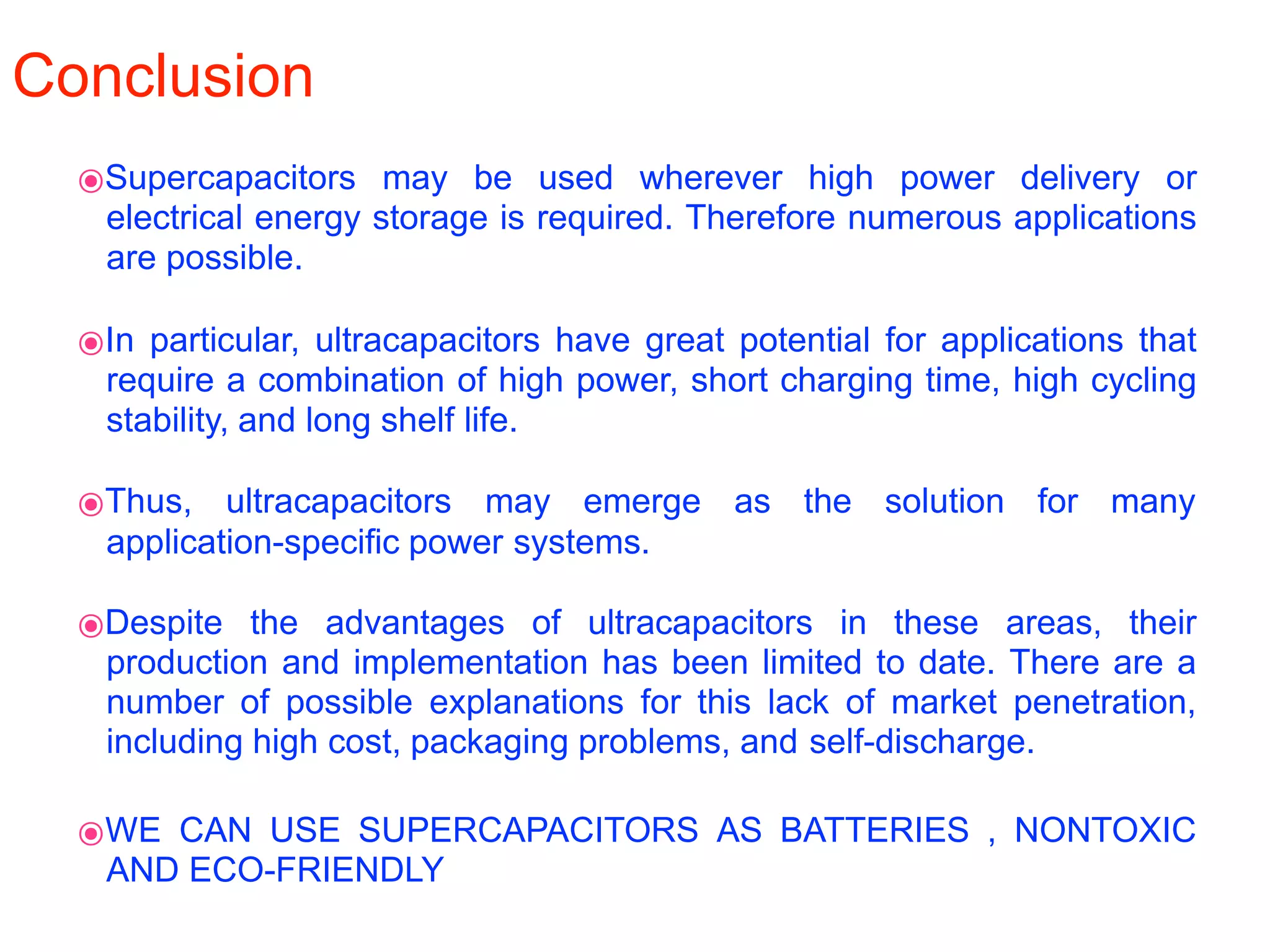 Super Capacitors | PPTX