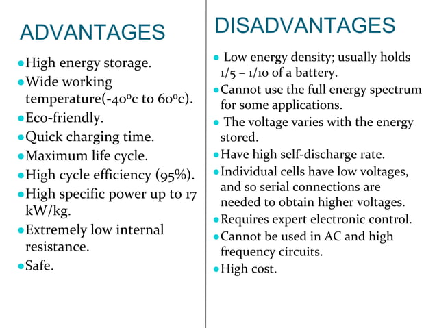 Supercapacitors (Ultracapacitor) : Energy Problem Solver, | PPTX