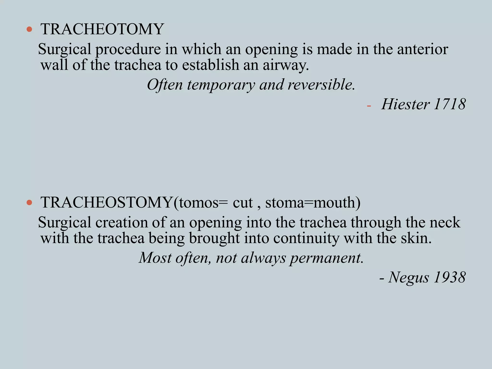 tracheostomy | PPTX