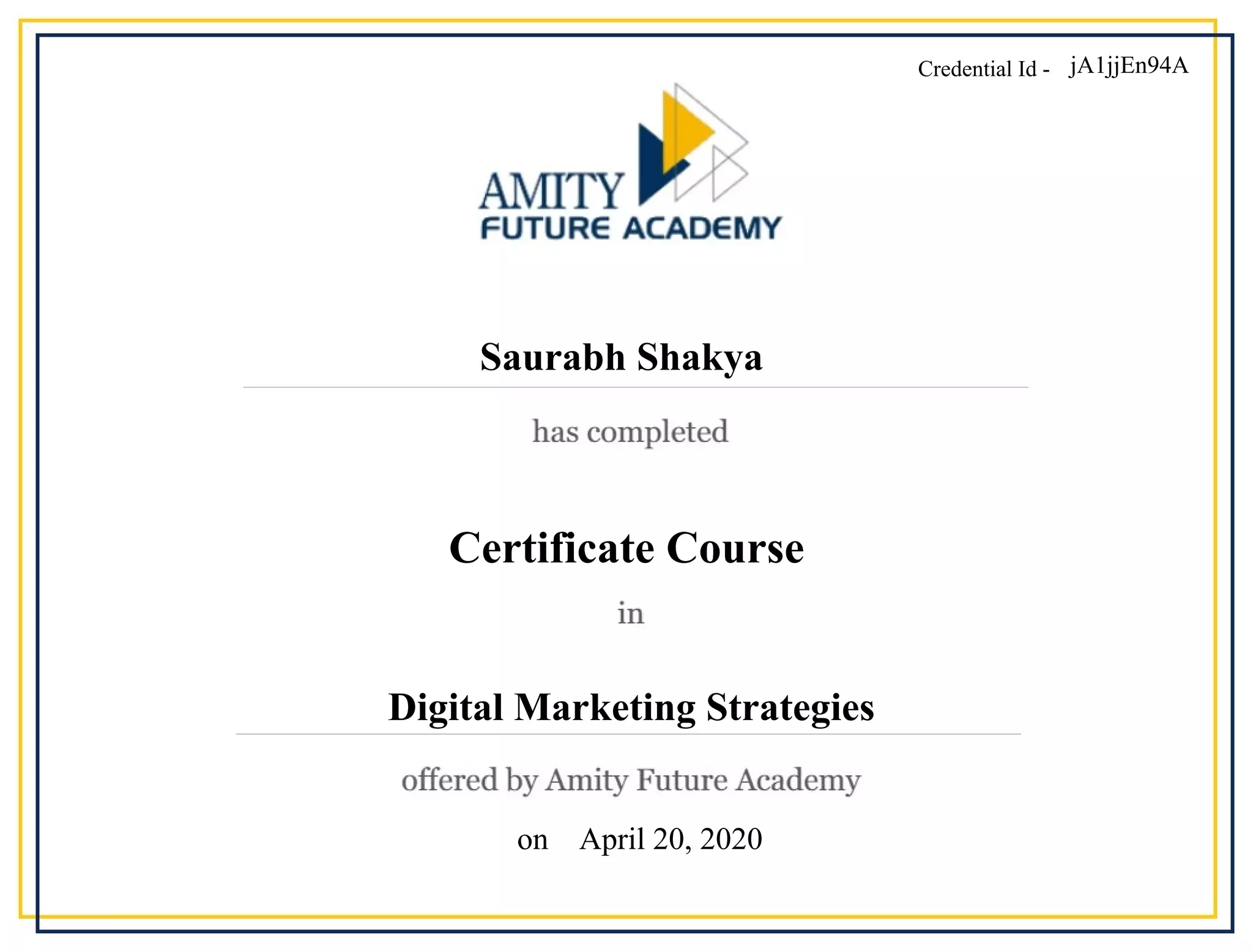 Digital Marketing Strategies-Amity Future Academy | PPT