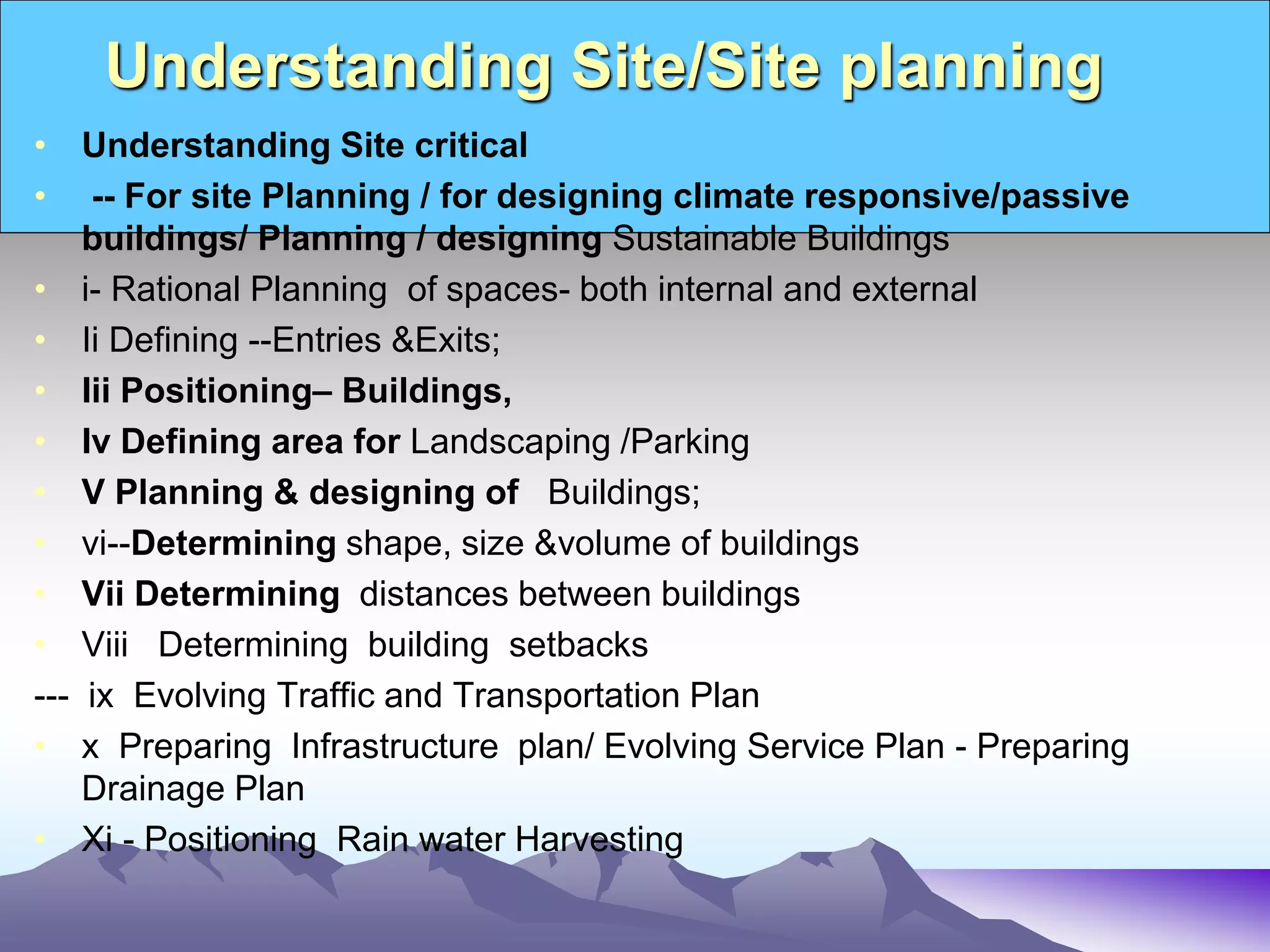 Site planning in Architectural Projects- Principles and Approaches ...