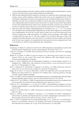 A Mixed Methods Sampling Methodology For A Multisite Case Study | PDF