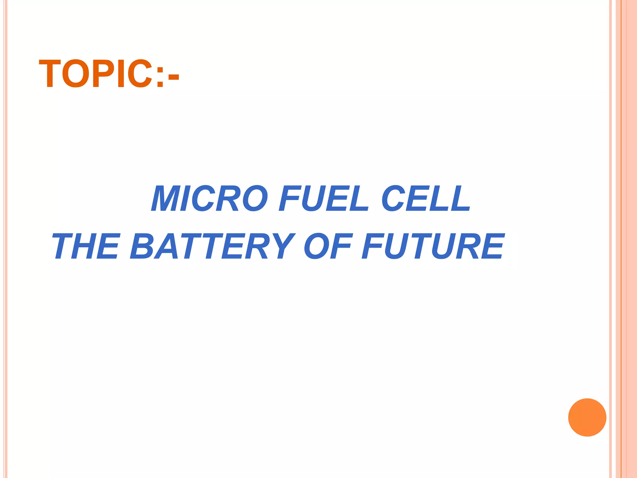 micro fuel cell | PPTX