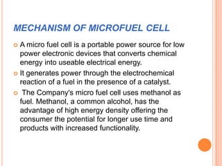 micro fuel cell | PPTX