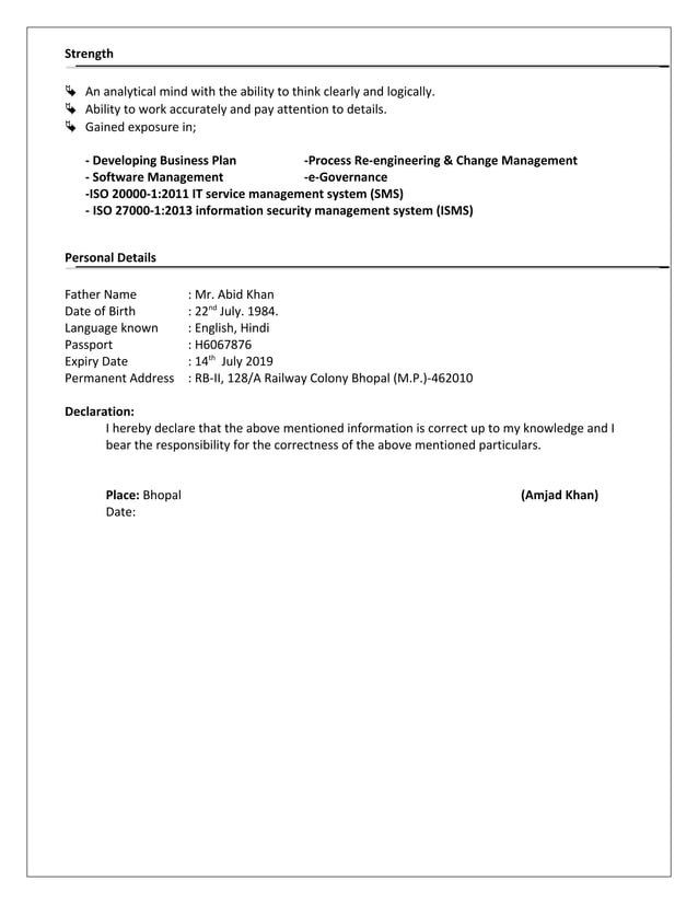 Amjad khan resume-dba-new | DOC | Databases | Computer Software and ...
