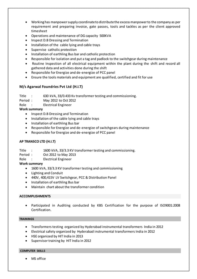 Amjad khan original resume | PDF