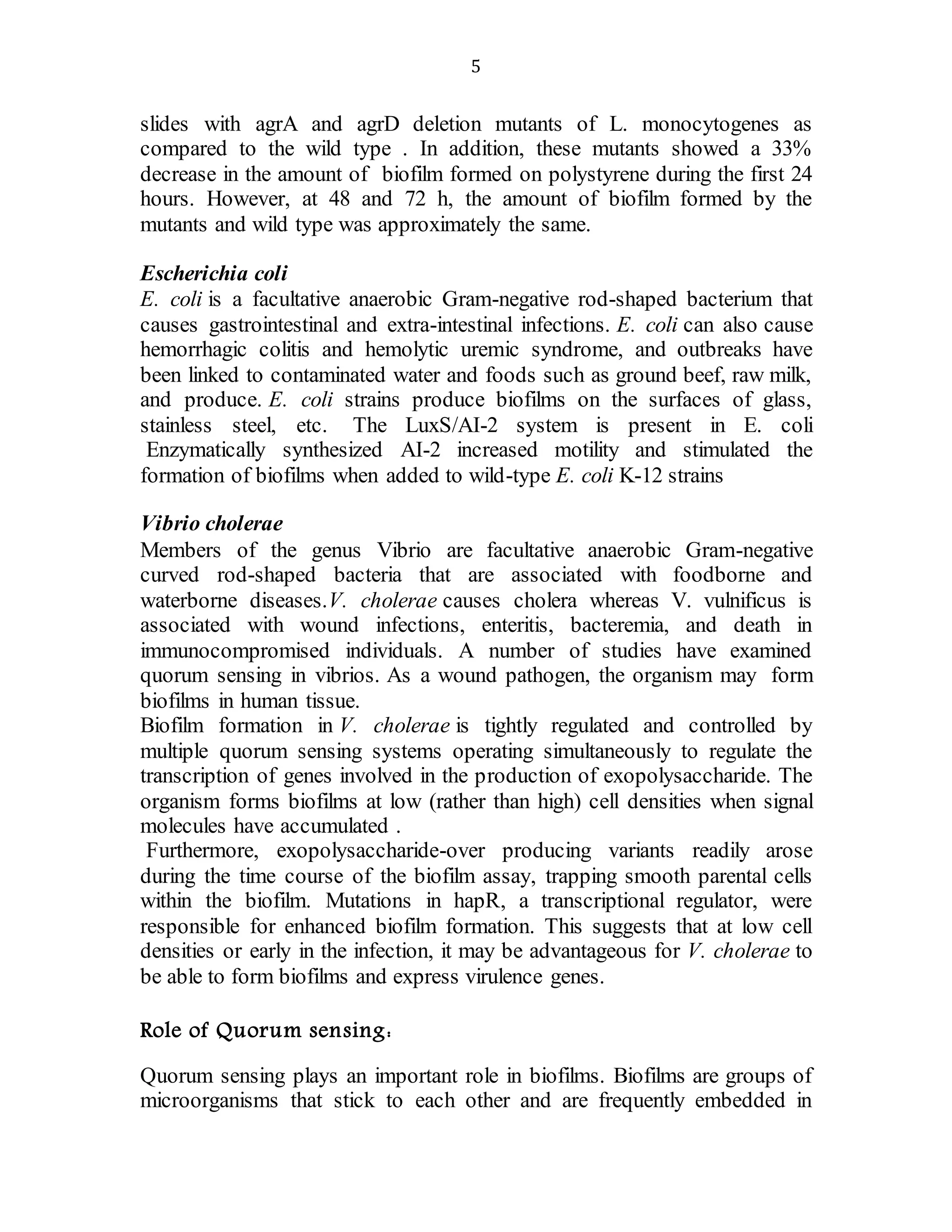 quorum sensing and biofilms | DOCX