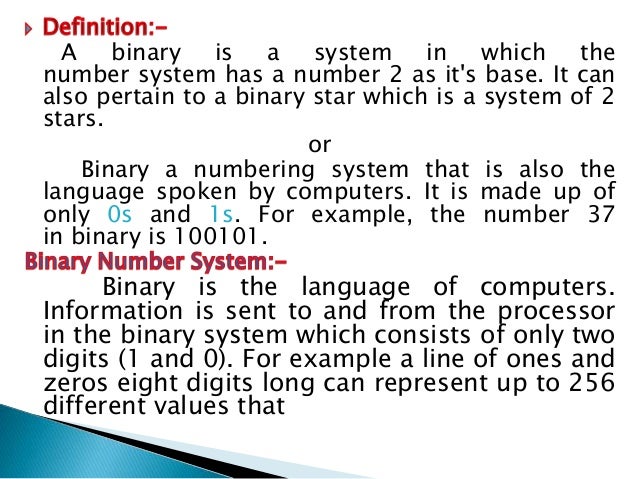 Binary true ppt