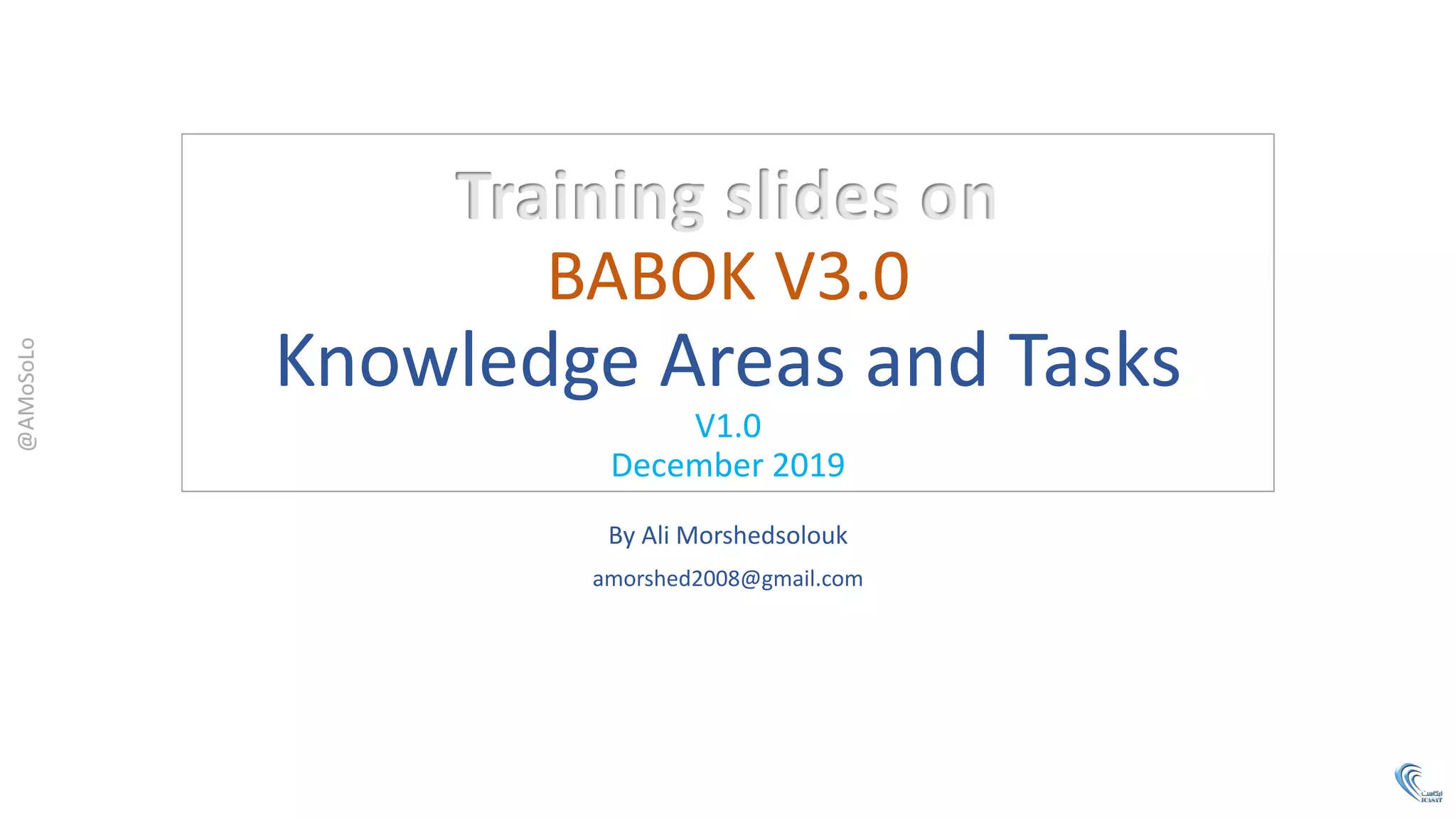 Business Analysis Knowledge Areas and Tasks (based on BABOK V3.0) | PDF