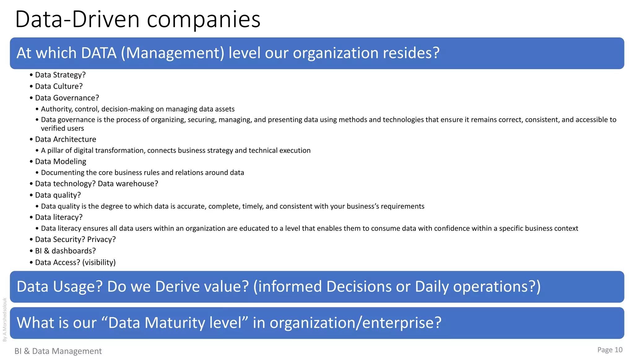 Business Intelligence (BI) and Data Management Basics | PPT