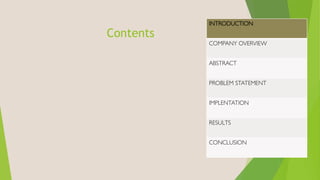AMK Internship ppt, presentation, final year | PPTX