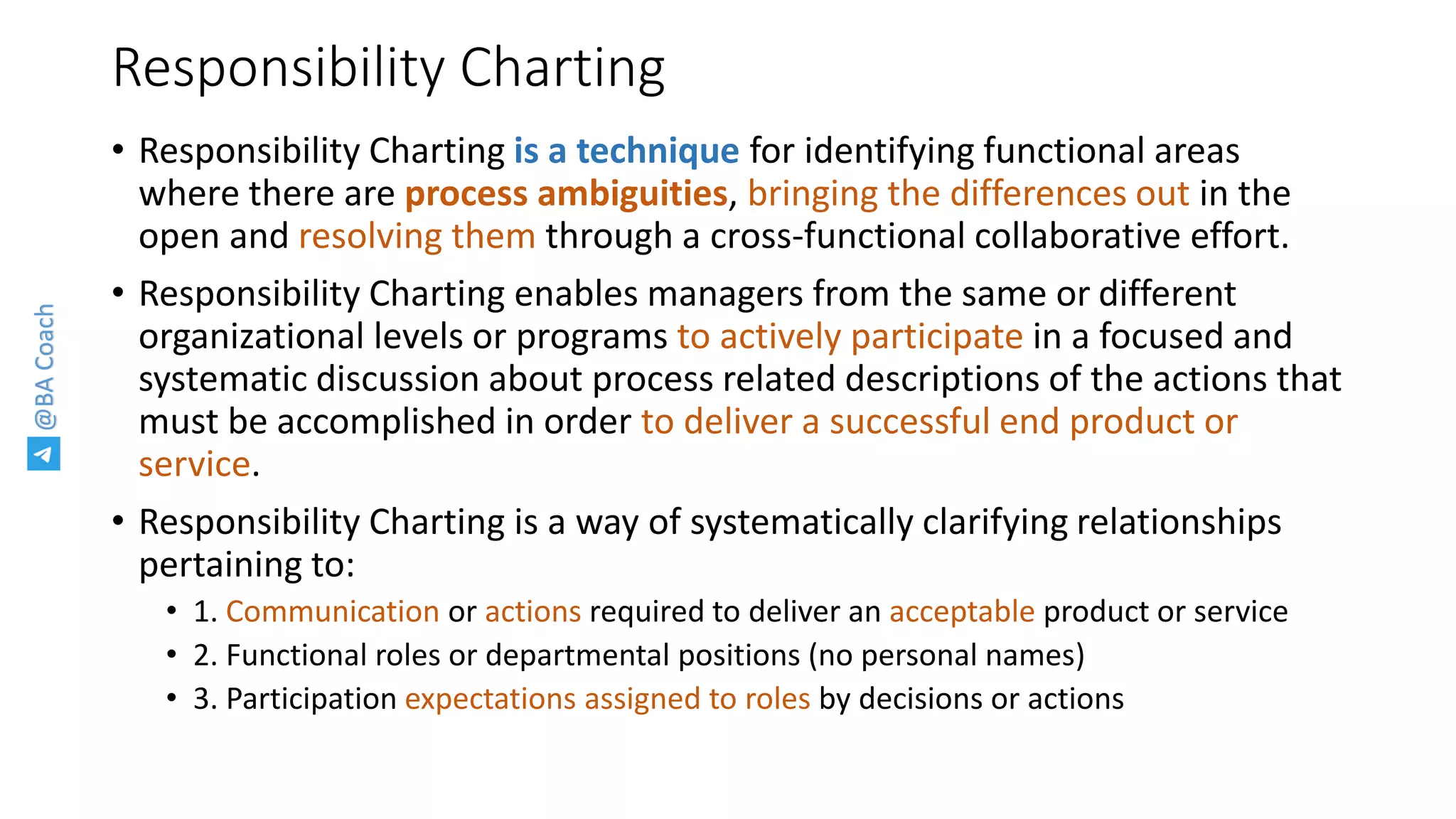 RACI chart, Accountability and Responsibility | PDF