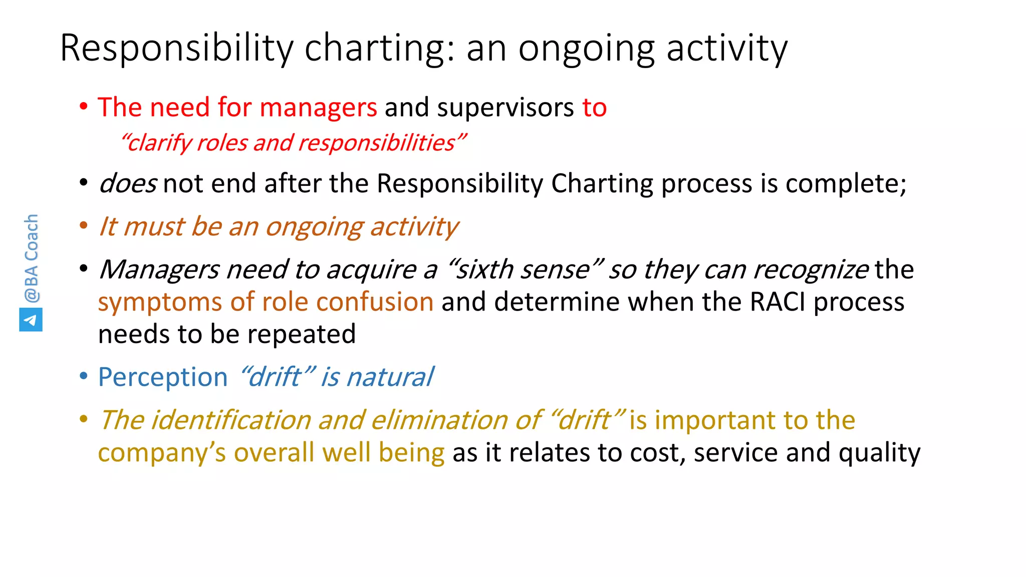 RACI chart, Accountability and Responsibility | PDF