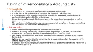 RACI chart, Accountability and Responsibility | PDF