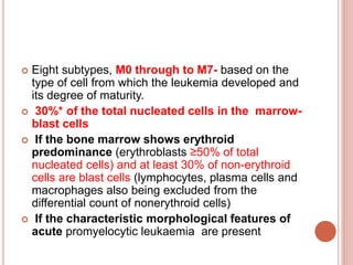 Acute myeloid leukemia | PPTX