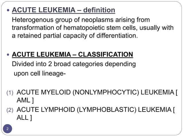 acute myeloid luekemia: Dr Arun Haldia | PPTX