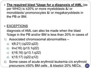 acute myeloid luekemia: Dr Arun Haldia | PPTX