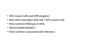 Acute myeloid leukemia and it's genetic predisposition.pptx