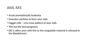 Acute myeloid leukemia and it's genetic predisposition.pptx