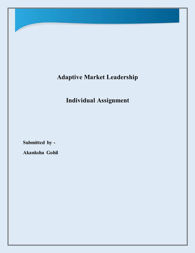 Adaptive Market Leadership - CavinKare | DOCX | Business | Business and ...