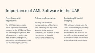 AML Software Safeguarding Financial Integrity in the UAE | PPT