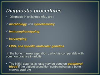 pediatric AML | PPTX