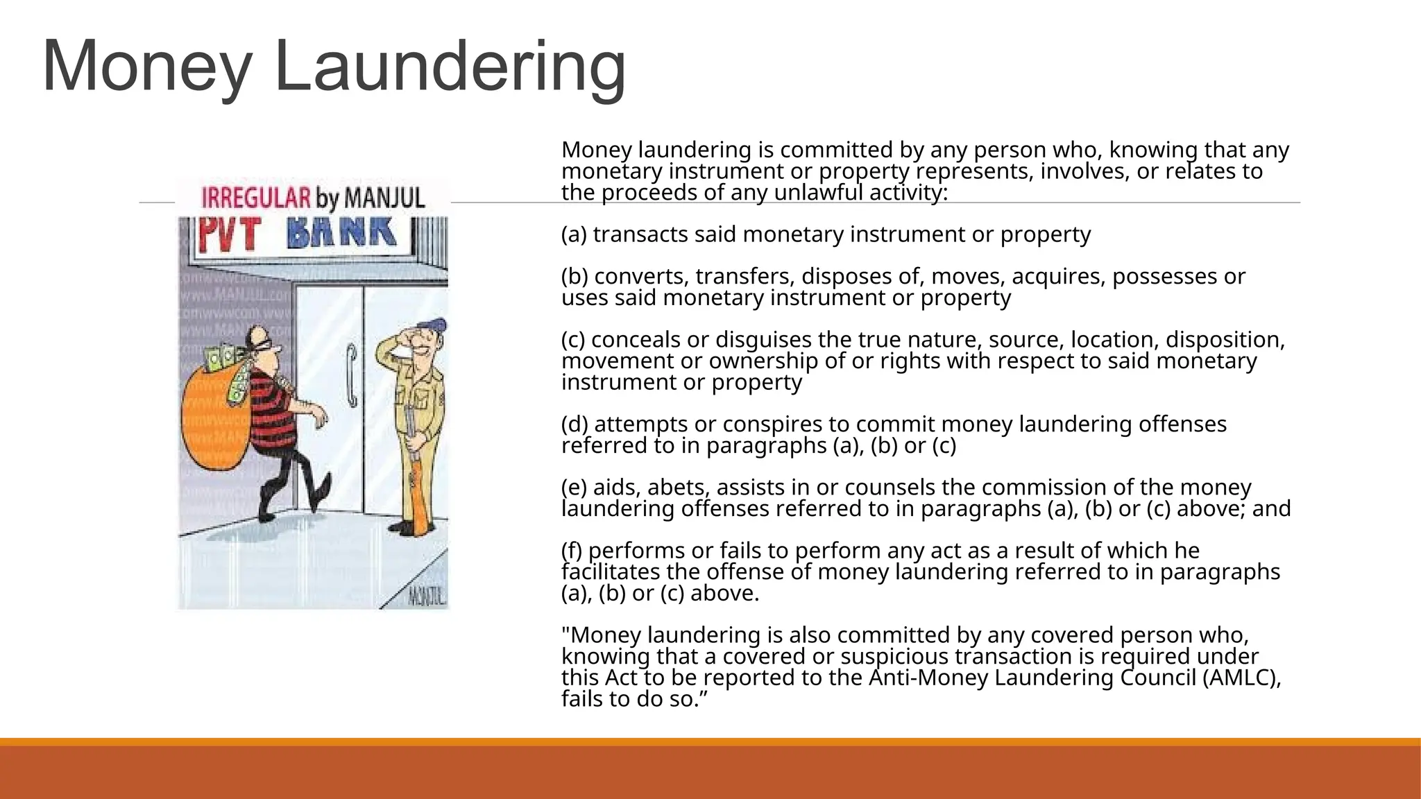 AMLA powerpoint presentation; anti money-laundering | PPT