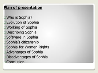 Sophia - The Robot | PPTX
