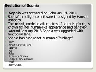 Sophia - The Robot | PPTX