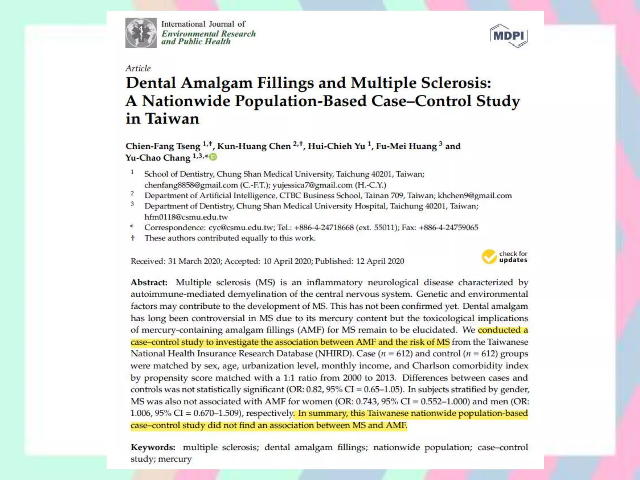 Dental Amalgam & Mercury Toxicity | PPTX