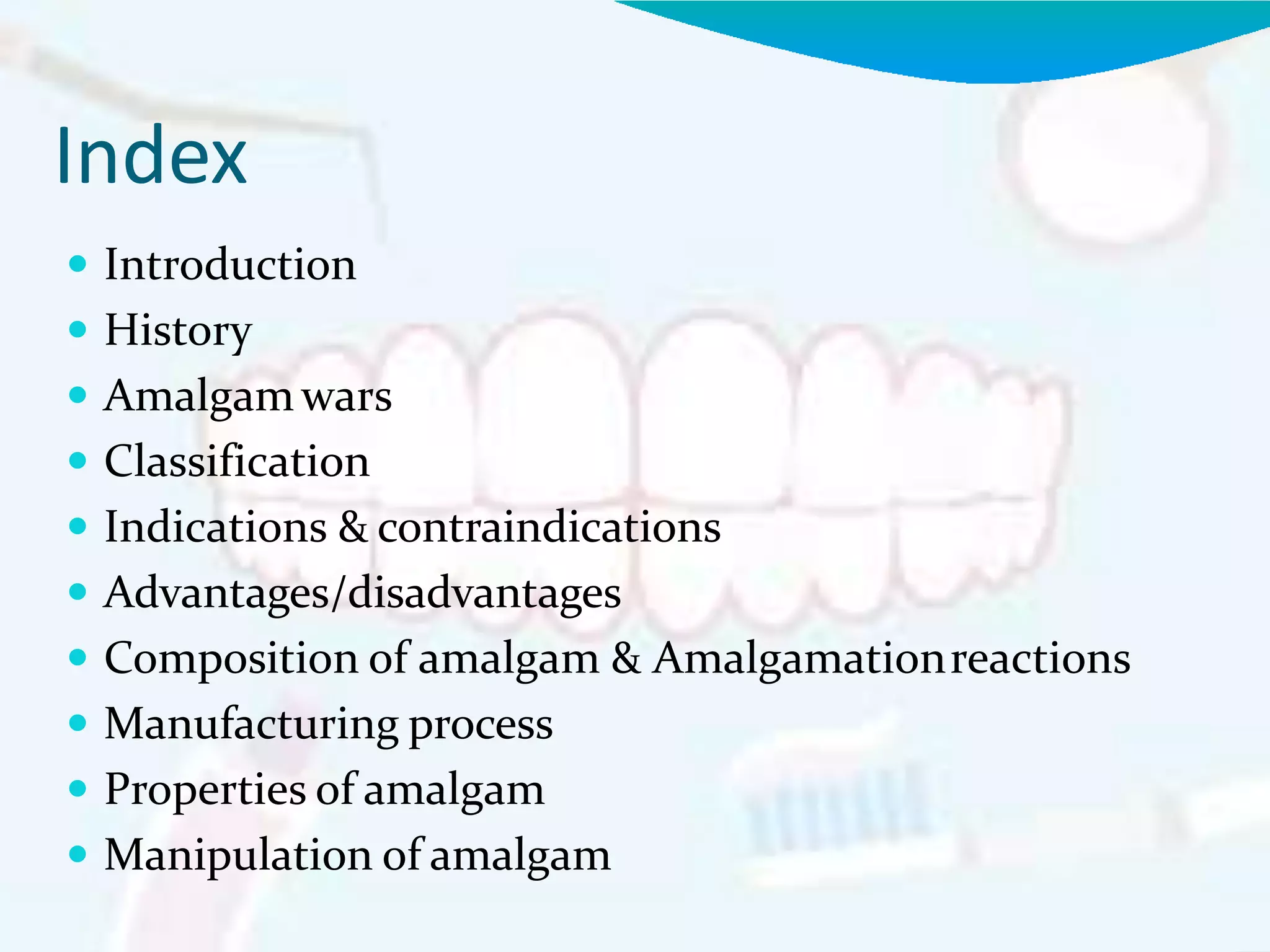 Dental Amalgam & Mercury Toxicity | PPTX