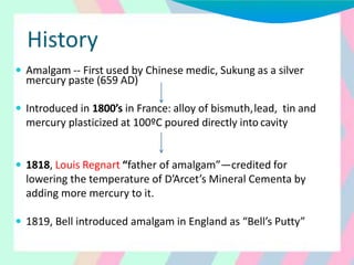 Dental Amalgam & Mercury Toxicity | PPTX