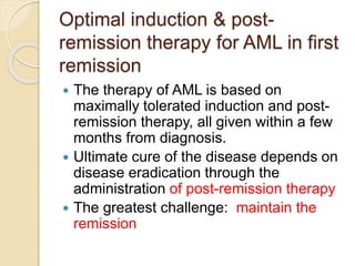 Aml and bone marrow transplant | PPTX
