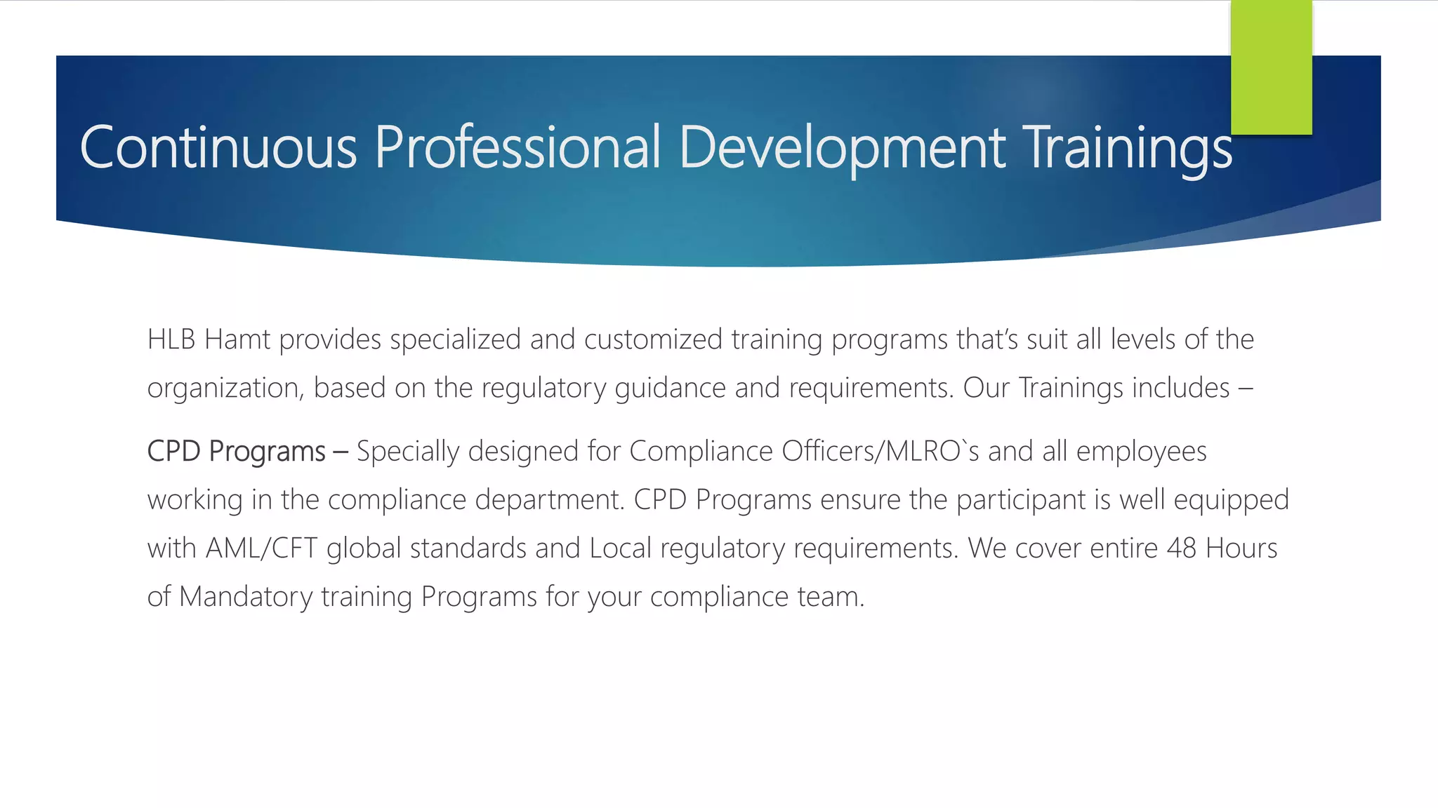 Aml cft compliance services | PPT