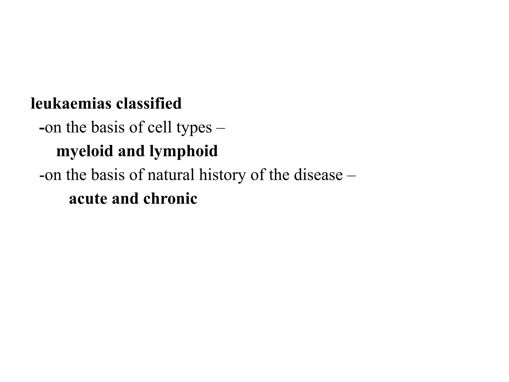 Acute Myeloid Leukemia Classification Pptx