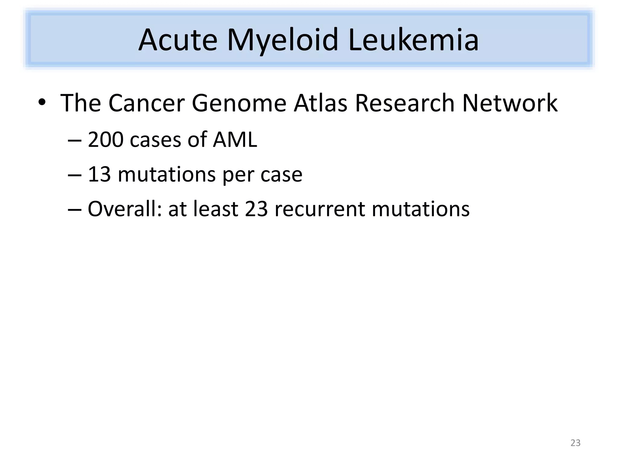 Acute Leukemia Cytogenetics | PPTX
