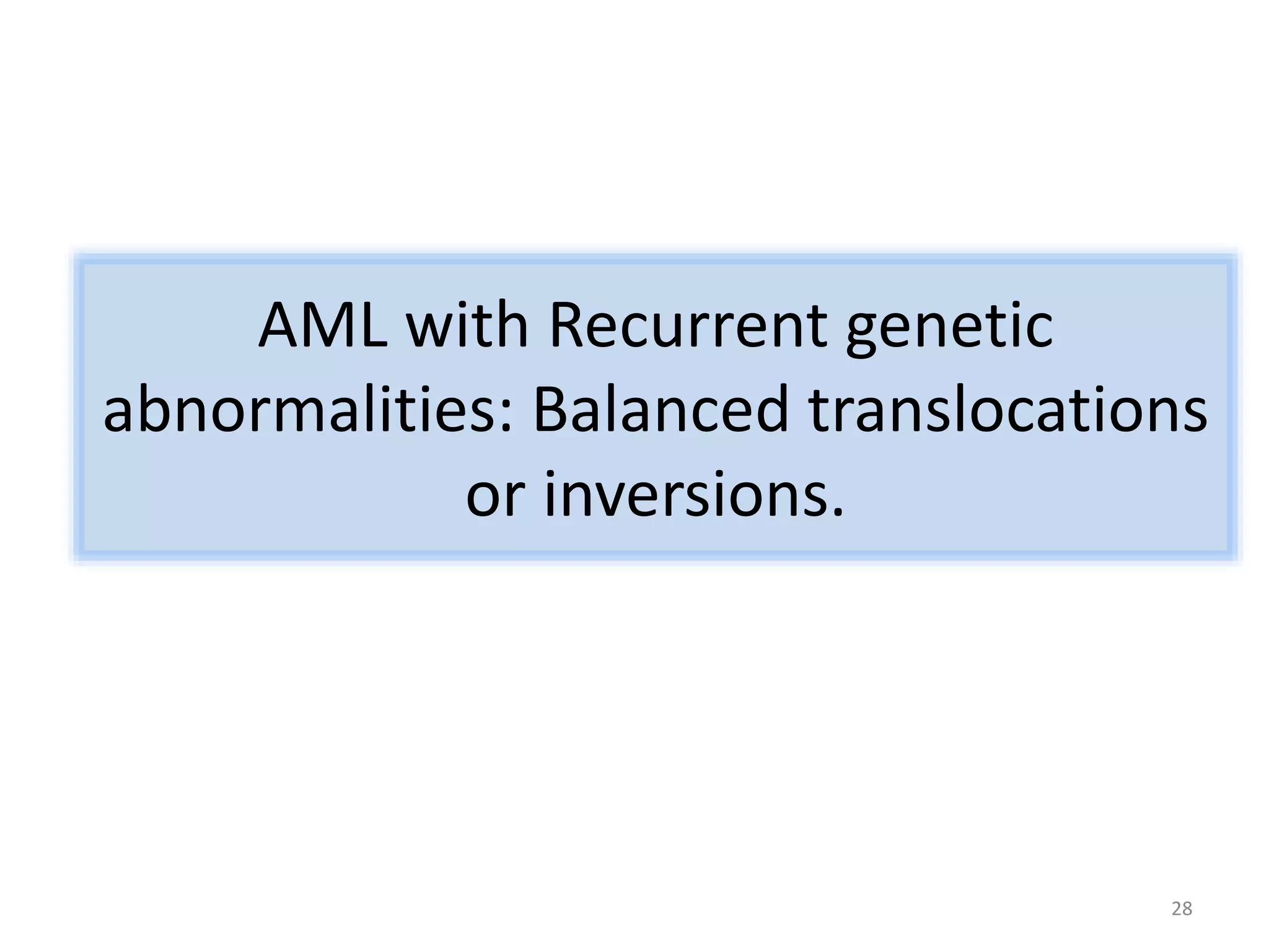 Acute Leukemia Cytogenetics | PPTX