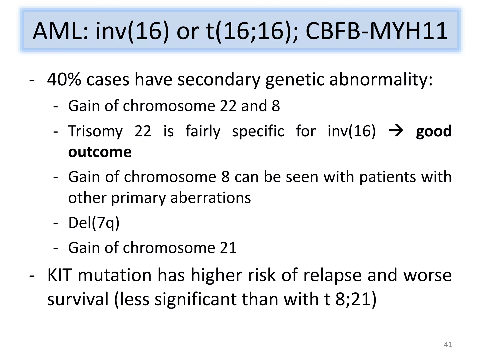 Acute Leukemia Cytogenetics | PPTX