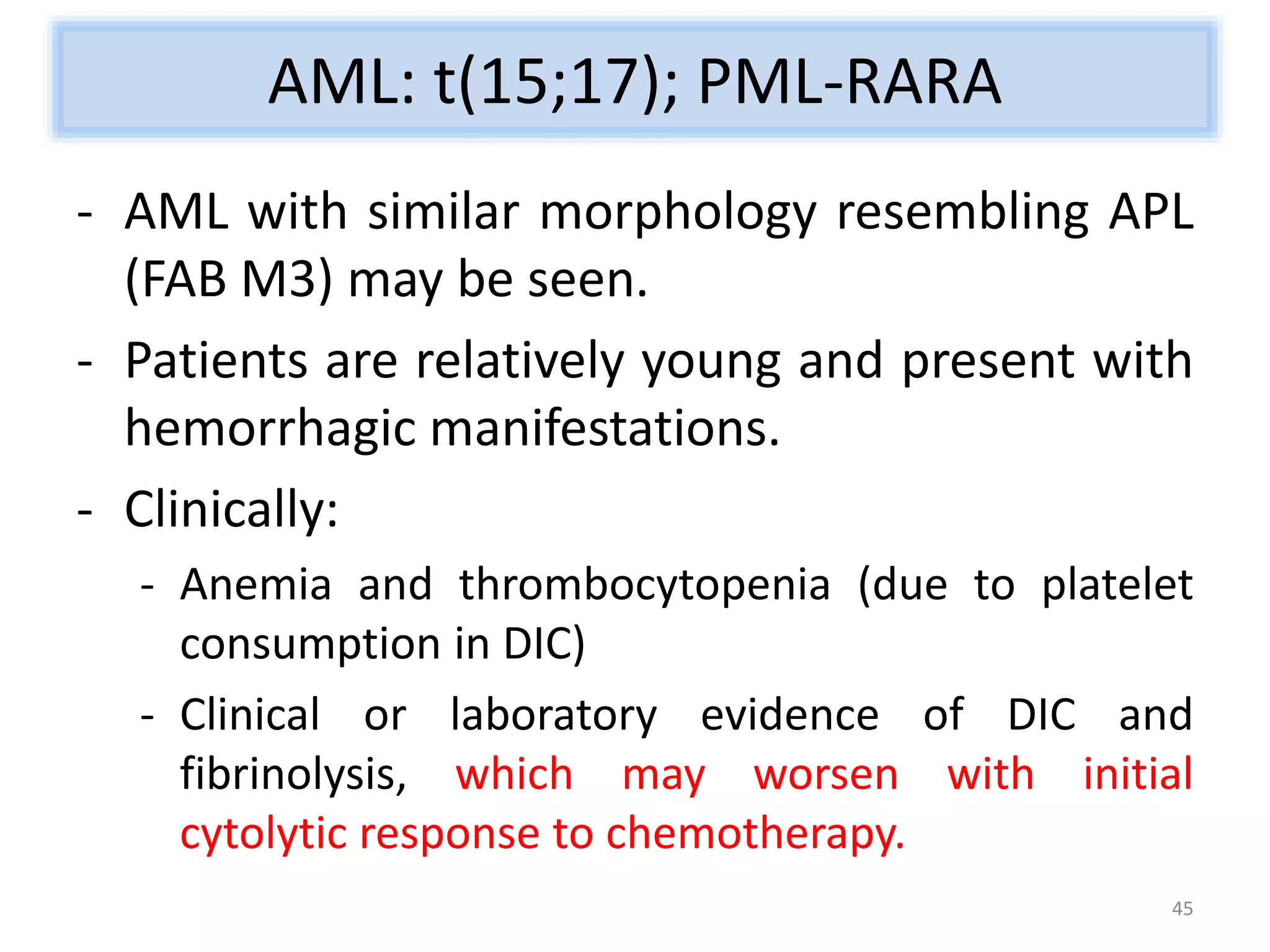 Acute Leukemia Cytogenetics | PPTX