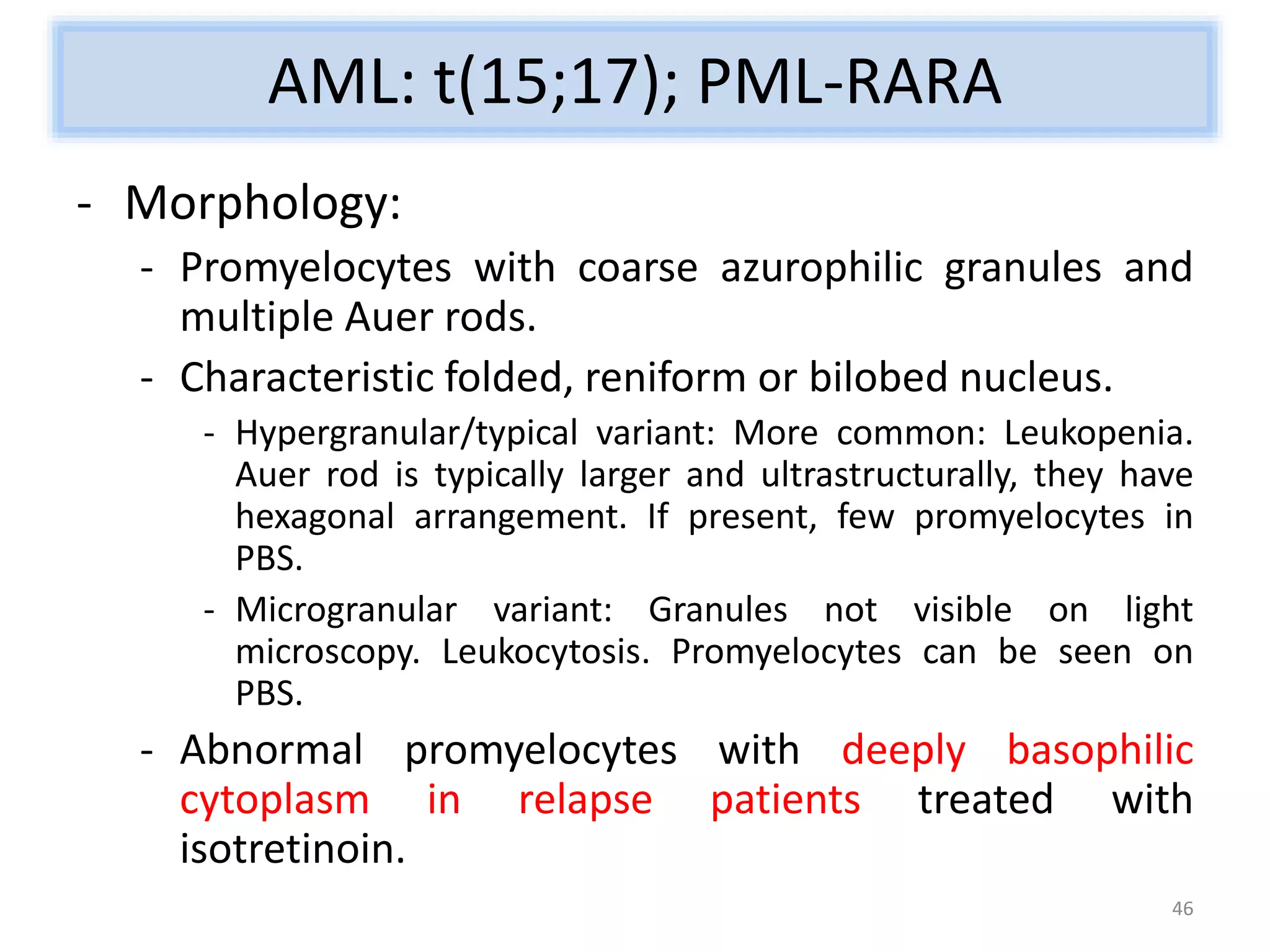 Acute Leukemia Cytogenetics | PPTX