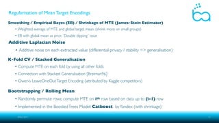 Handling High Cardinality Categoricals via Target Encodings | PPT