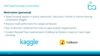 Handling High Cardinality Categoricals via Target Encodings | PPT