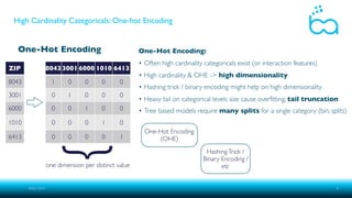 Handling High Cardinality Categoricals via Target Encodings | PPT