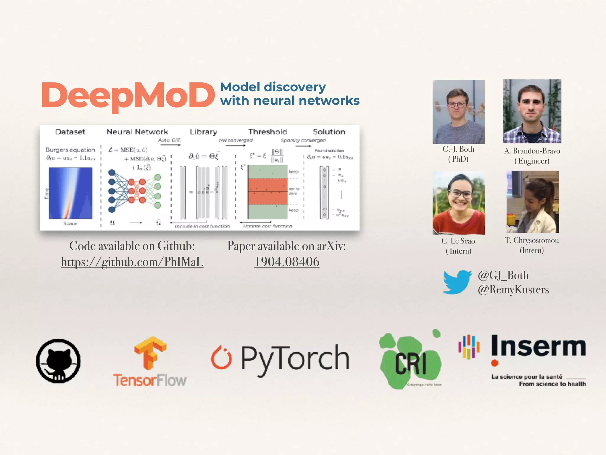 DeepMoD: Deep Learning Model discovery | PPT