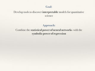 DeepMoD: Deep Learning Model discovery | PPT