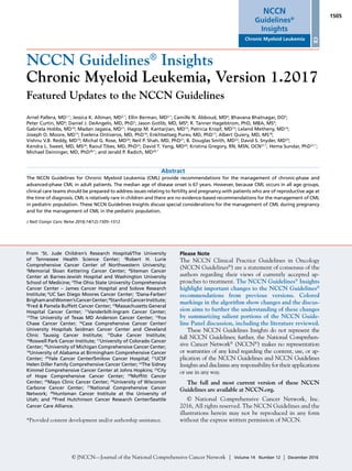 AML NCCN 2017 | PDF