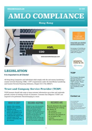 AMLO Compliance | PDF | Business Accounting & Finance | Business