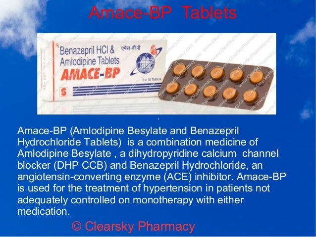 Amlodipine Besylate and Benazepril Hydrochloride Tablets