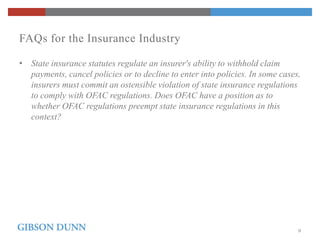 AML and OFAC Compliance for the Insurance Industry - Conference ...